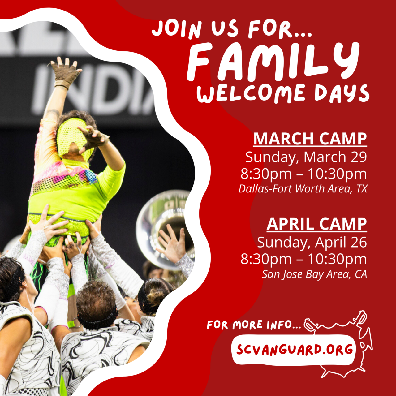 Family Welcome Days - Santa Clara Vanguard